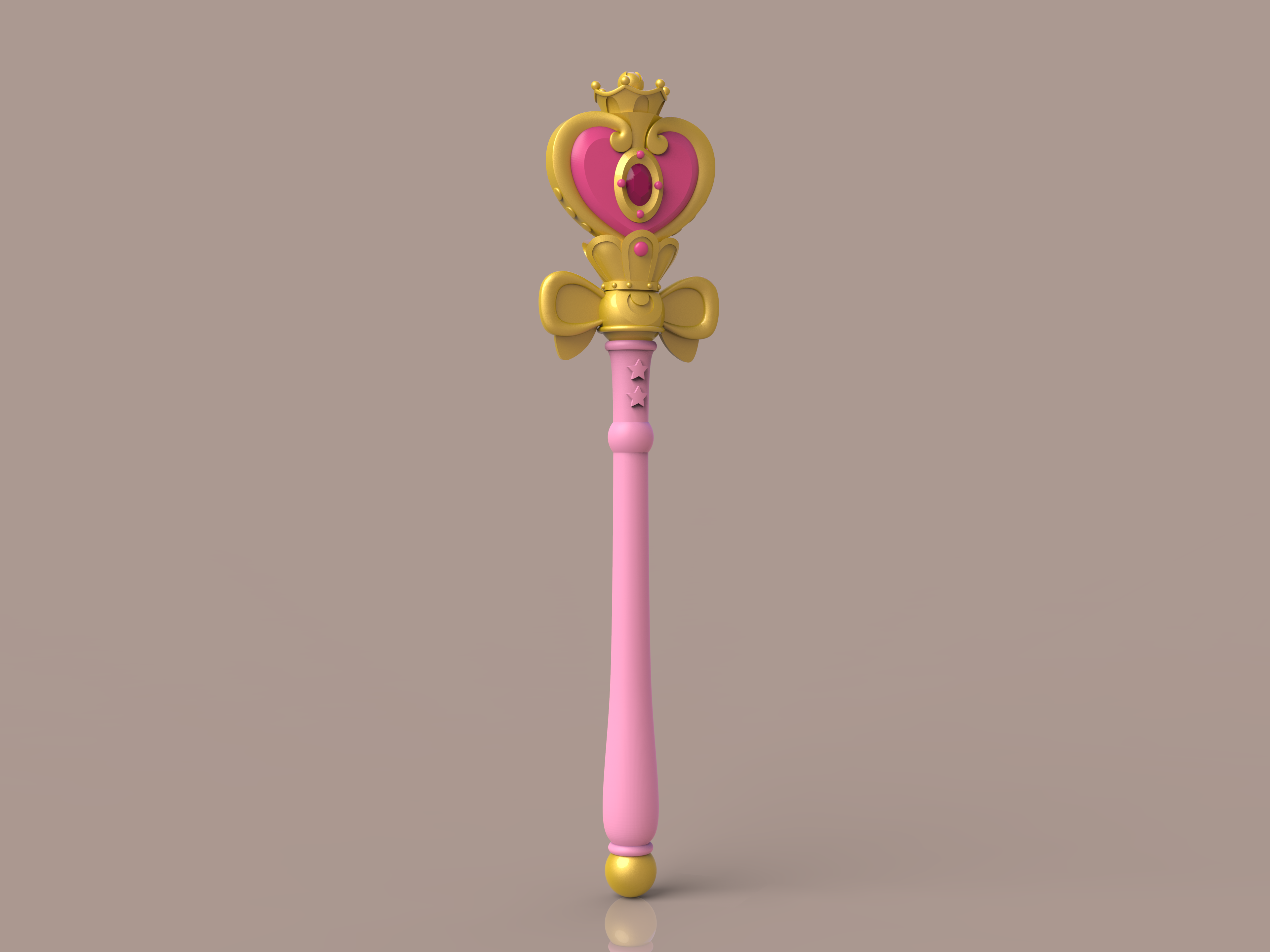 Sailor Moon - Spiral Heart Moon Rod - Crystal Series version [3D Print ...
