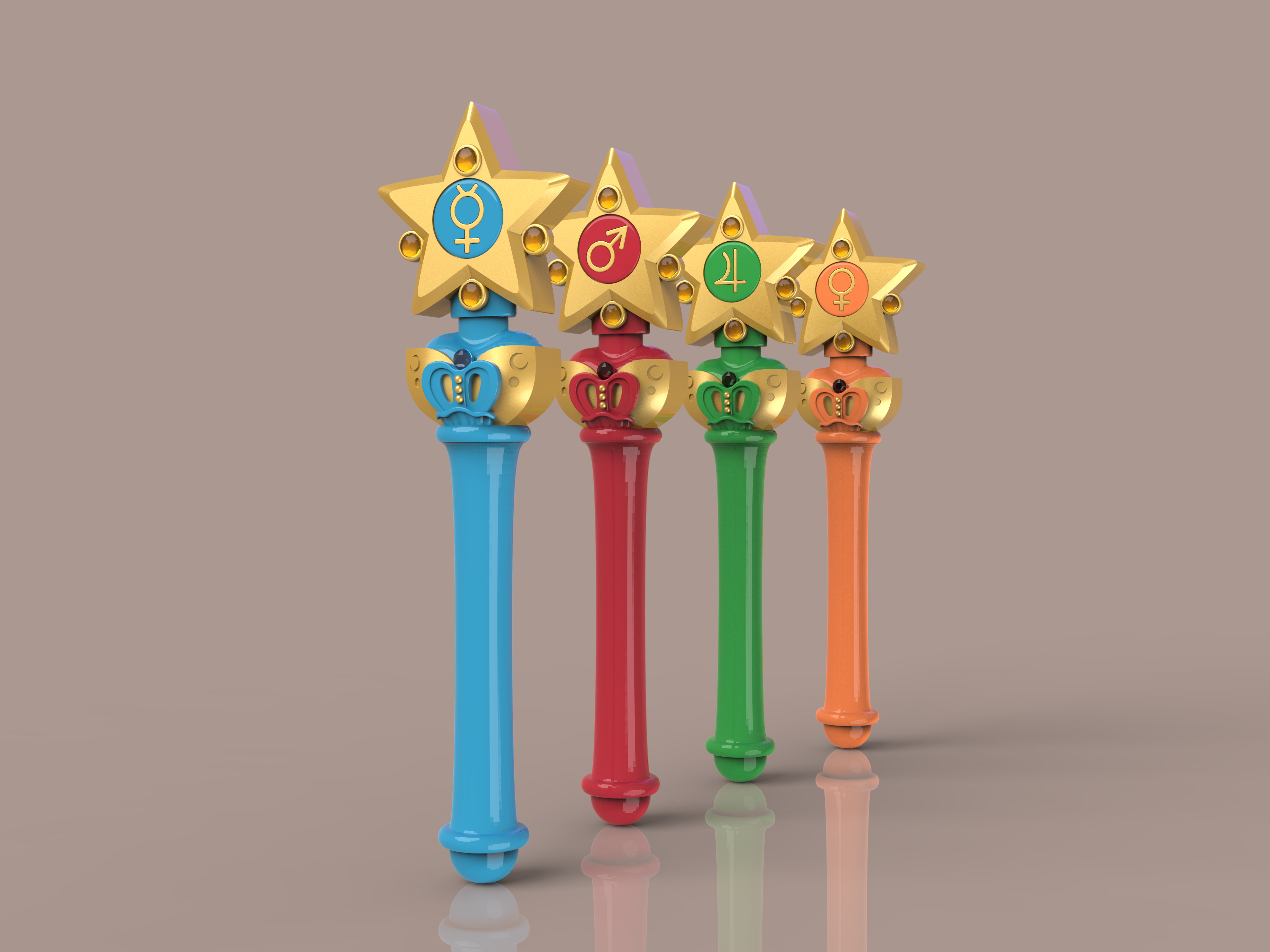 Sailor Moon - Sailor Guardians Star Power Stick - Crystal Series versi ...